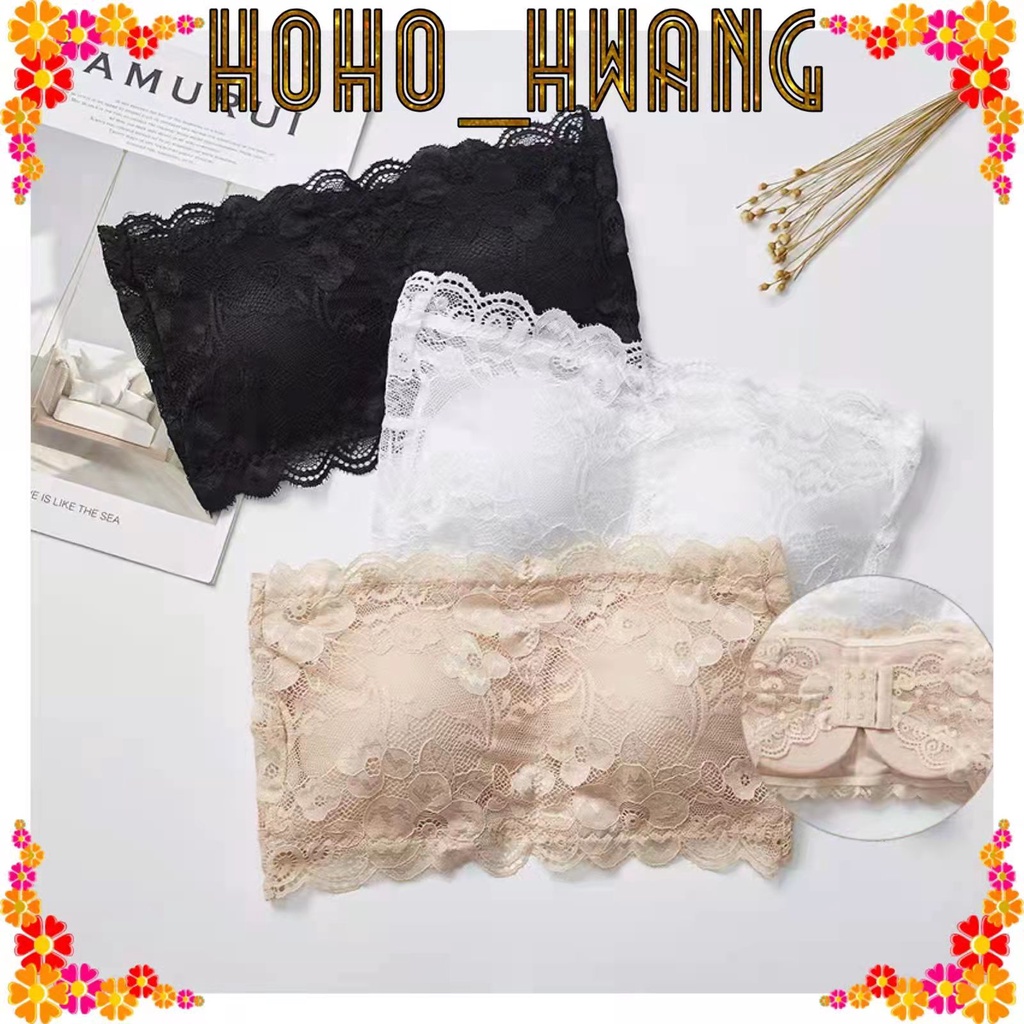 Jual HOHO_HWANG (B-18) Bra Push Up Bahan Lace Motif Bunga untuk Wanita ...