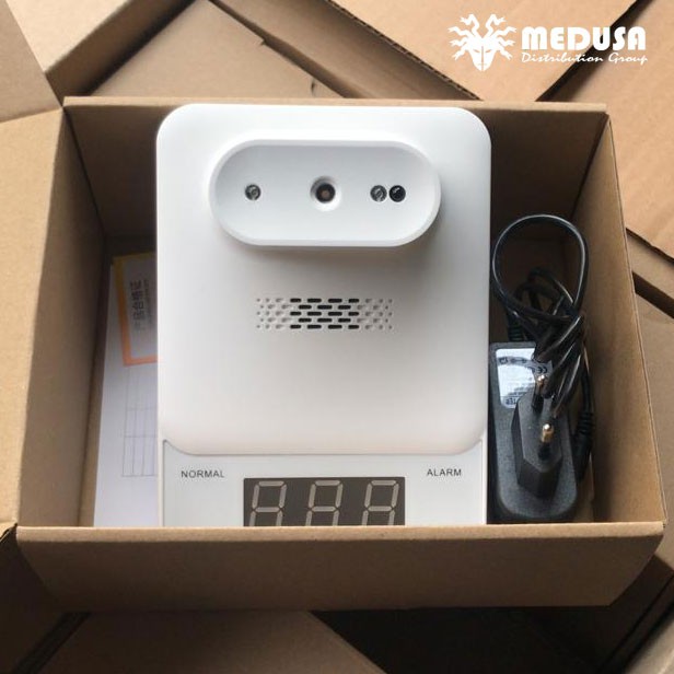 Jual Thermometer Stand Alone / Human Thermo Detector 001 + Adaptor ...