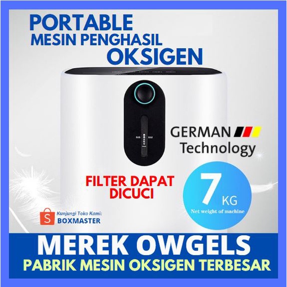 Jual Owgels German Oksigen Portable Medis Oxygen Concentrator Oksigen ...