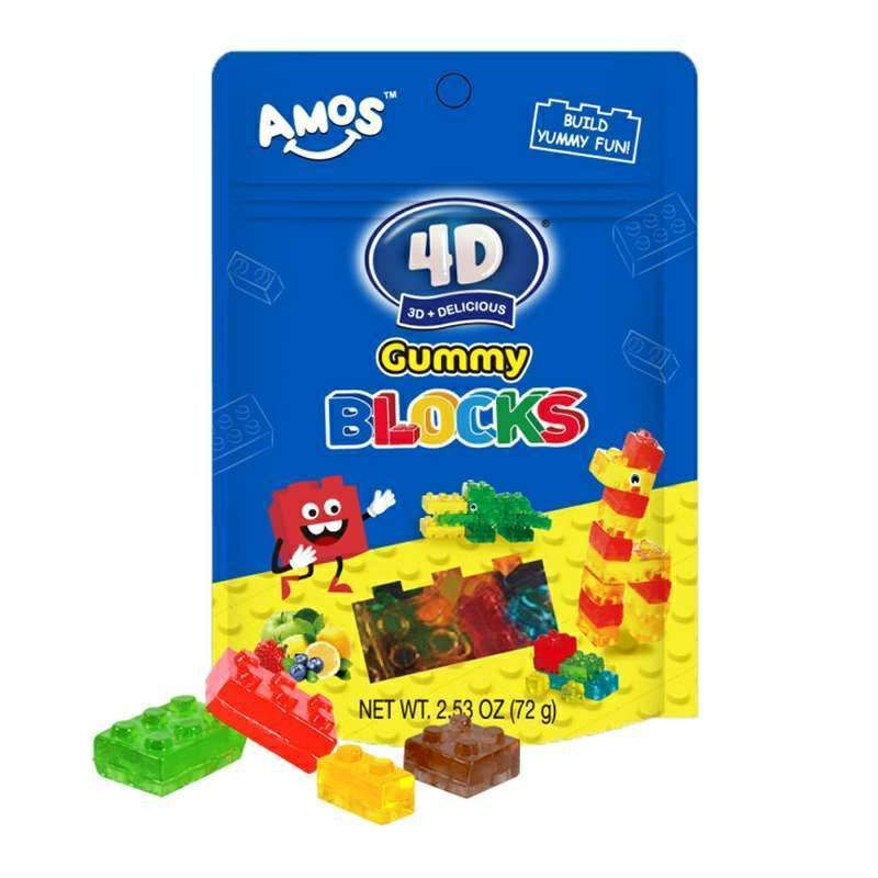 Jual AMOS 4D GUMMY BLOCK CANDY |PERMEN LUNAK | Shopee Indonesia
