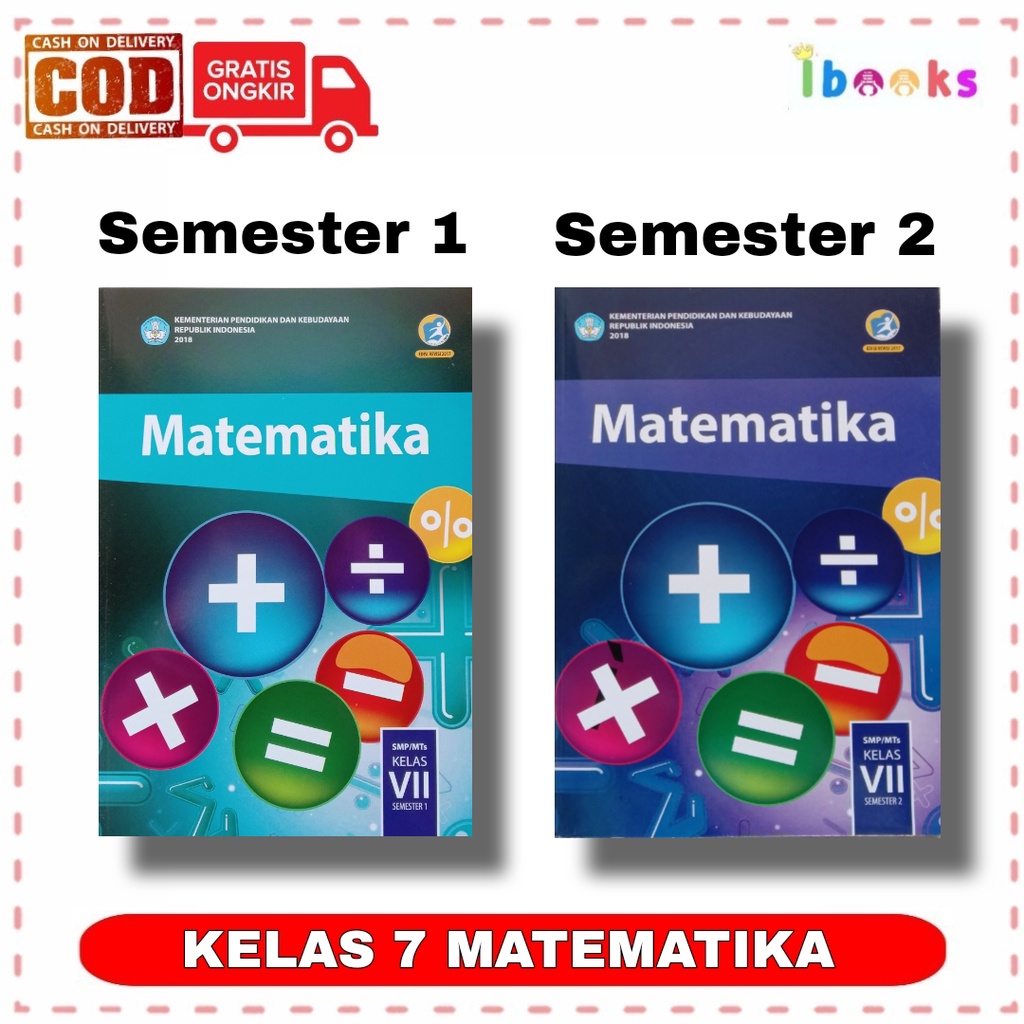 Jual Buku Matematika SMP Kelas 7 Semester 1 dan Semester 2 Kurikulum ...