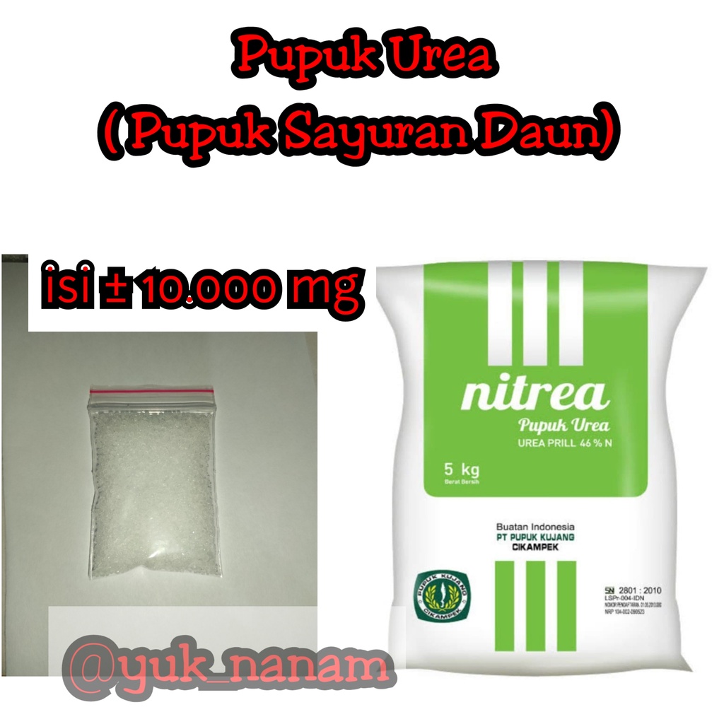 Jual Pupuk Urea Untuk Sayuran Jenis Daun Bayam Kangkung Sawi | Shopee ...