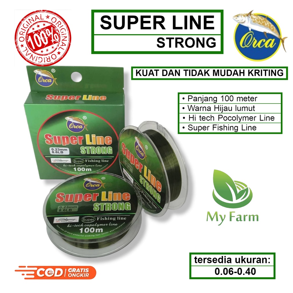 Jual Senar Pancing Orca Superline 100 Meter Super Fishing Line Benang ...