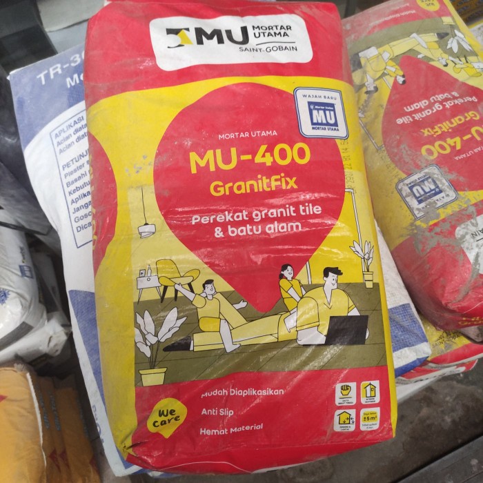 Jual SEMEN MU 400 GRANITFIX 25KG MORTAR UTAMA | Shopee Indonesia