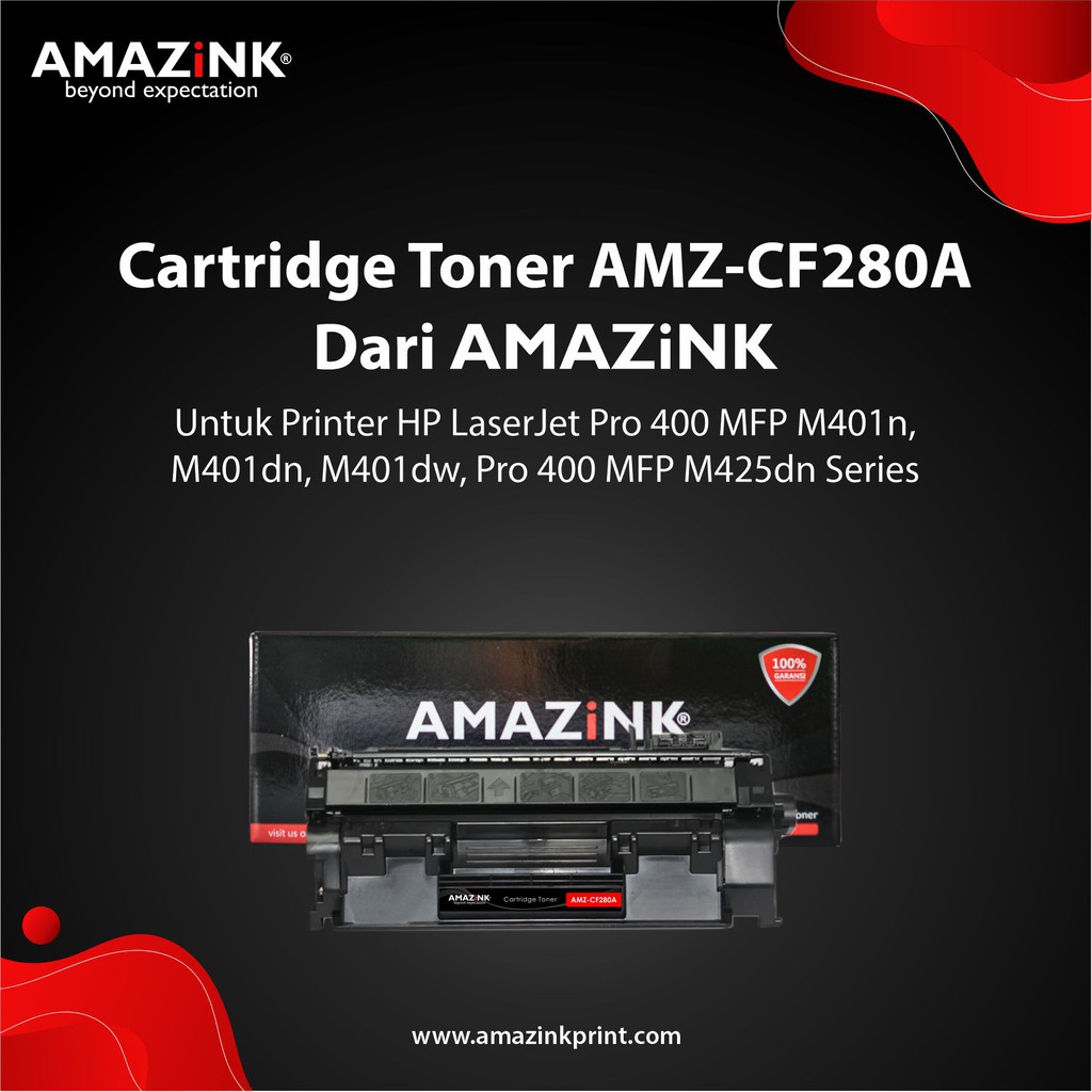 Jual AMAZiNK Toner Cartridge HP Laserjet Pro 400 M401d, M425dn,CE-280A ...