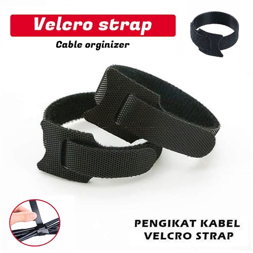 Jual Velvro Kabel Strap Ties Pengikat Serbaguna Perekat Tali Organizer ...