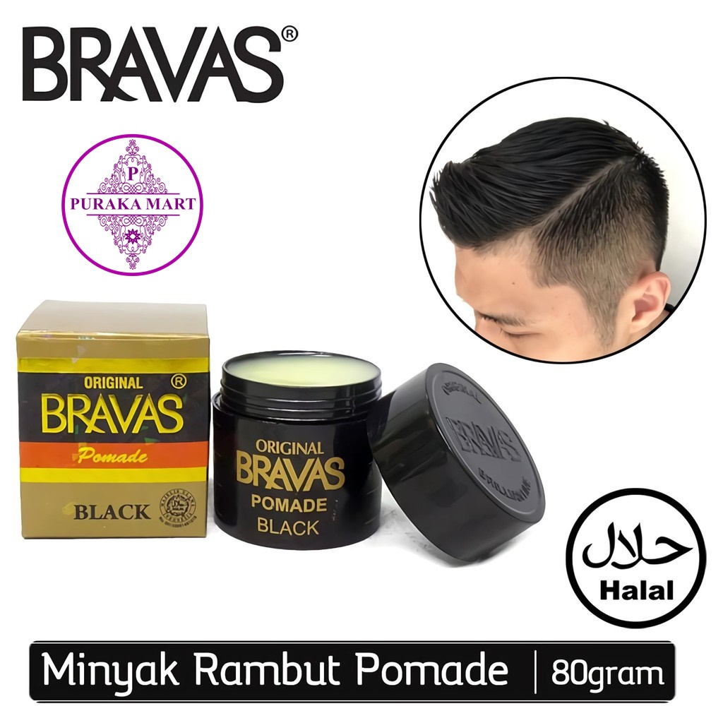 Jual POMADE BRAVAS | Minyak Rambut Berbasis Minyak 80g | Shopee Indonesia