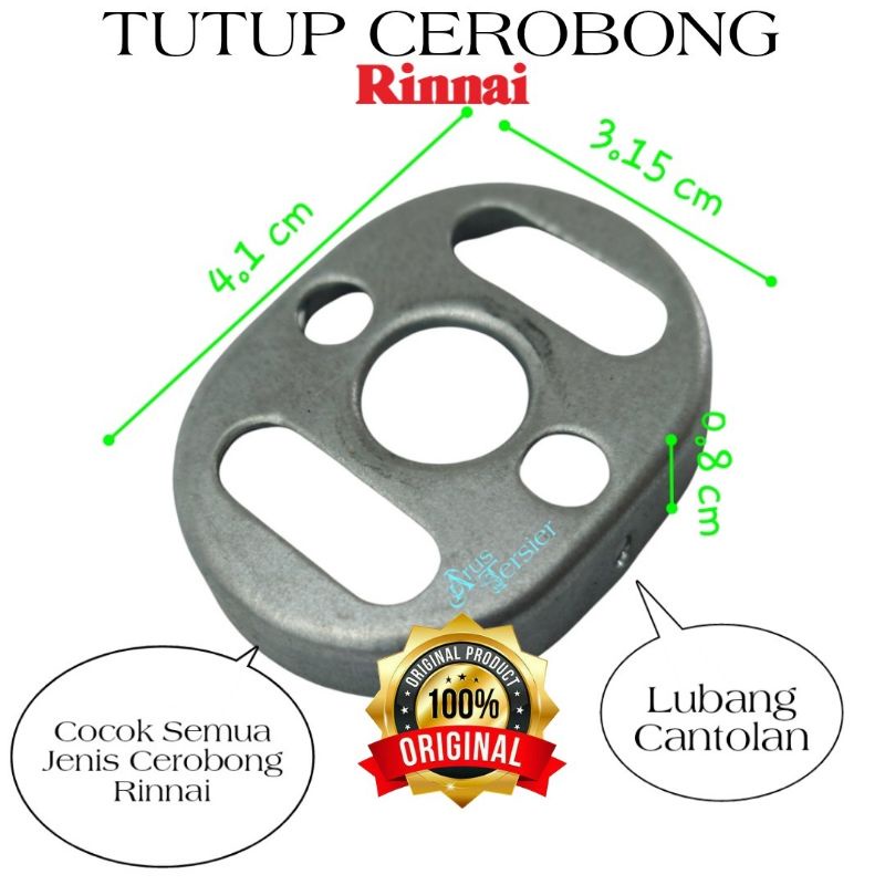 Jual Tutup Lubang Gas Ori Ukuran Semua Cerobong Kompor Gas Rinnai ...
