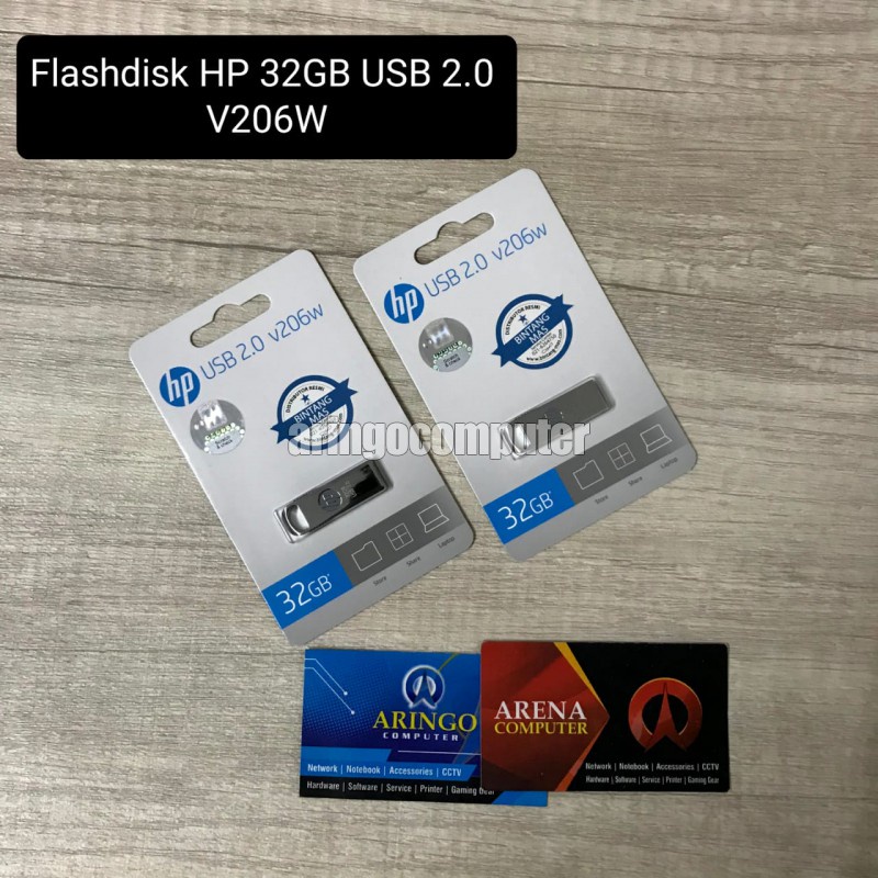 Jual Flashdisk HP 32GB USB 2.0 V206W | Shopee Indonesia