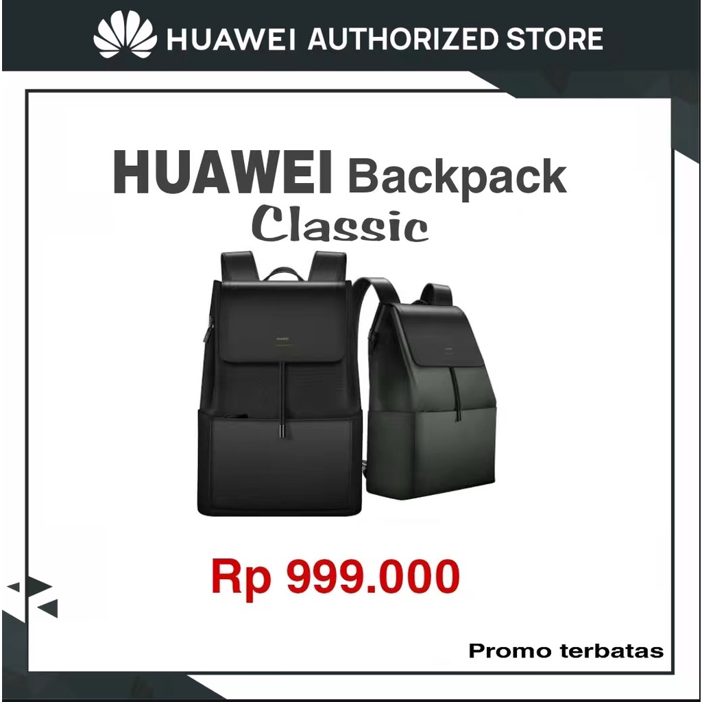 Jual HUAWEI BACKPACK CLASSIC BLACK | Shopee Indonesia