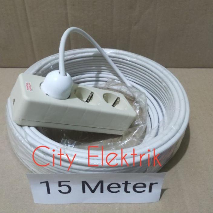 Jual Trend Stop Kontak Jadi Rakitan Kabel 15 Meter + Terminal Uticon 3 ...