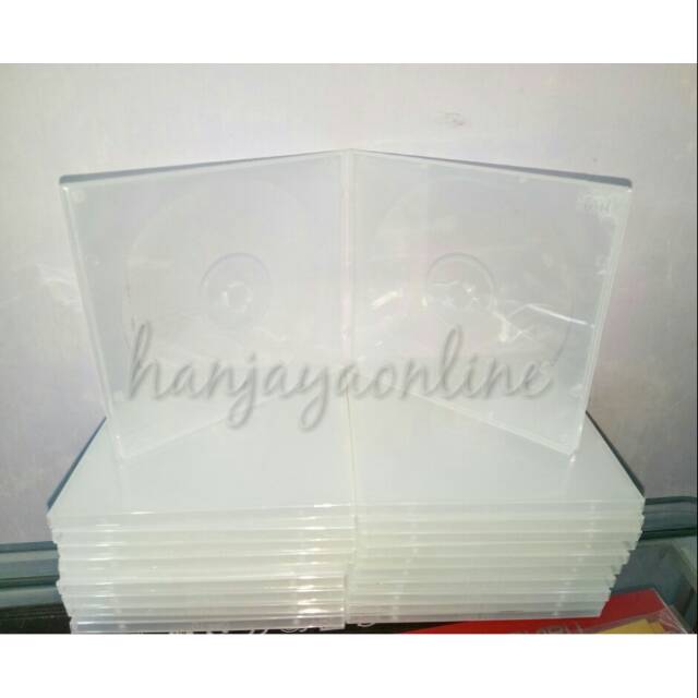 Jual Slim PP CD Box Putih Doff Transparan - Tempat CD - Kotak CD ...
