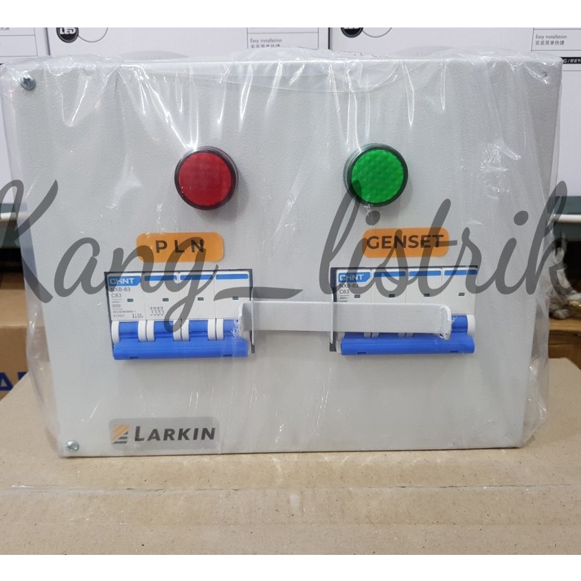 Jual HANDLE GENSET / OHM SAKLAR / PANEL BOX INTERLOCK LARKIN 3 PHASE 63 ...