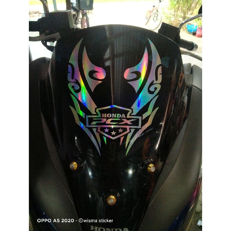 Jual Stiker Visor Pcx / Stiker Visor Pcx 150/160 New / Stiker Visor ...