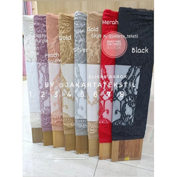 Jual [ 411 ] BAKAL KAIN BROKAT BRUKAT PANEL SEMI FRANCIS SANTILY (2 ...