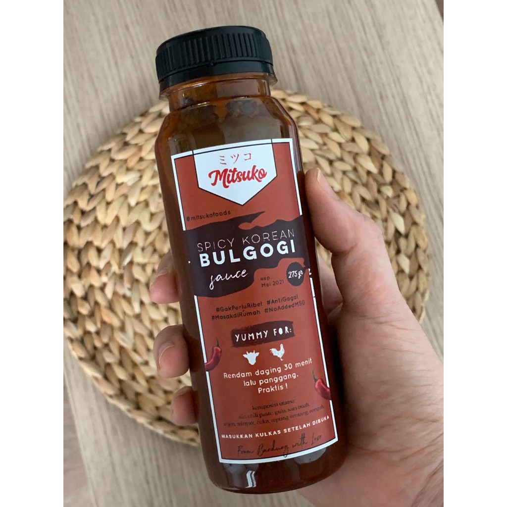 Jual Spicy KOREAN BULGOGI Sauce 275 gram Mitsuko - saos saus rendam ...
