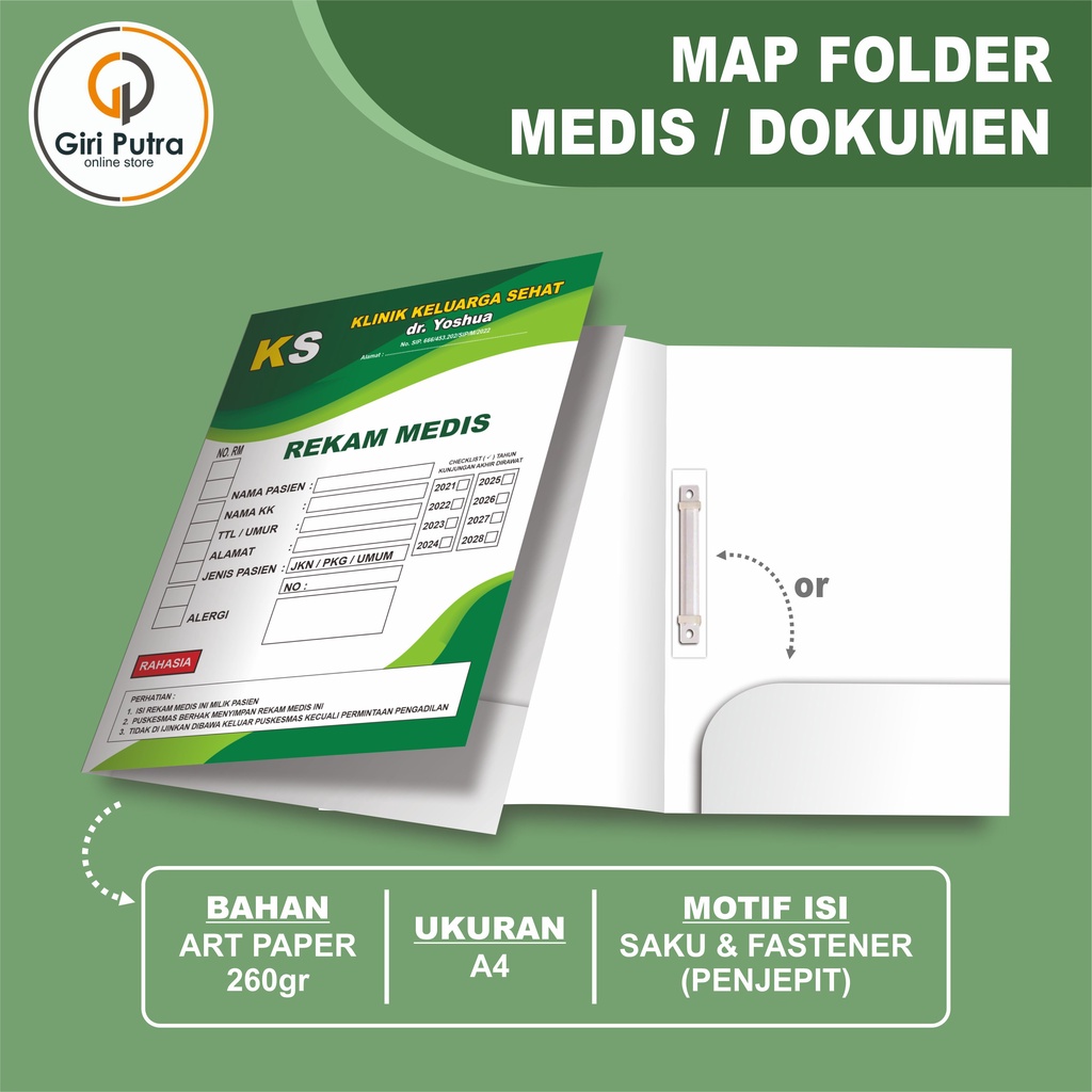 Jual Map Folder / Map Dinas / Map Sekolah / Map Kantor / Map Rekam ...