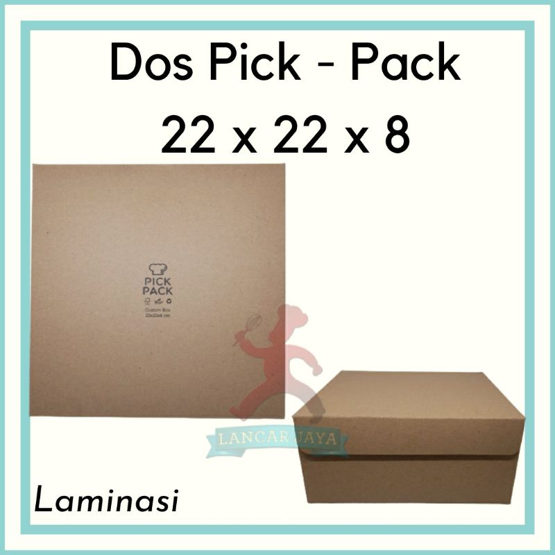 Jual box coklat 22x22x8/kotak coklat/kotak makan /box makan/kotak makan ...