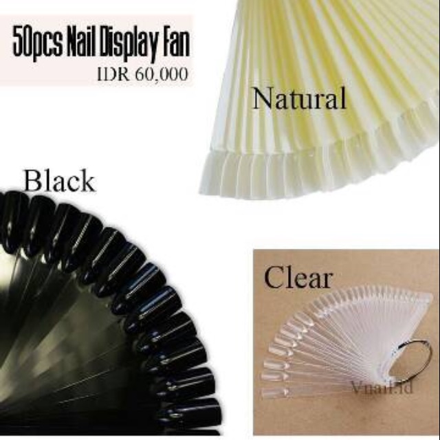 Jual 50pcs Nail Display Fan | Shopee Indonesia