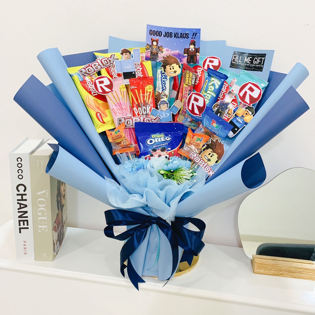Jual Hand Buket Snack Birthday / Wisuda / Ulang Tahun Anak / Bouquet ...