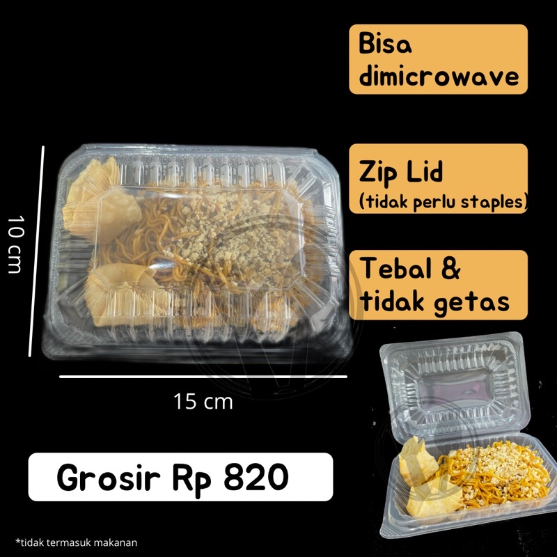 Jual [KELIPATAN 25 PC] FOOD PACK FOODPACK SIZE UKURAN M MEDIUM LUNCH ...