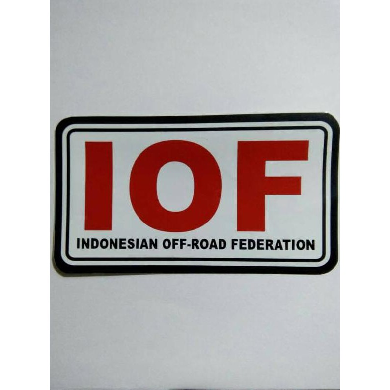 Jual Original Stiker IOF (Indonesian off-road federation) | Shopee ...