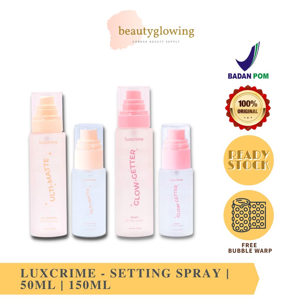 Jual LUXCRIME Setting Spray - Untuk Makeup Tahan Lama Transferproof ...