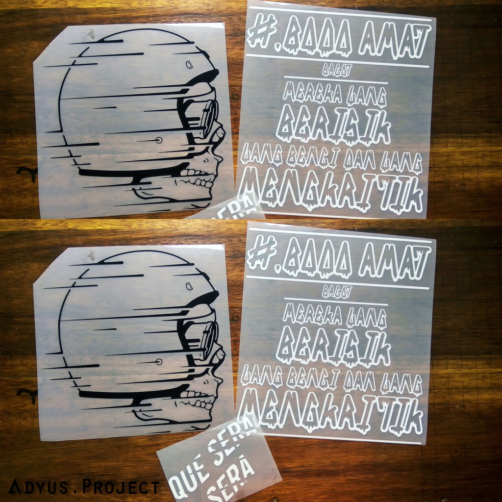 Jual CUTTING SABLON POLYFLEX CUSTOM DESAIN BEBAS Sablon Instan. Cutting ...