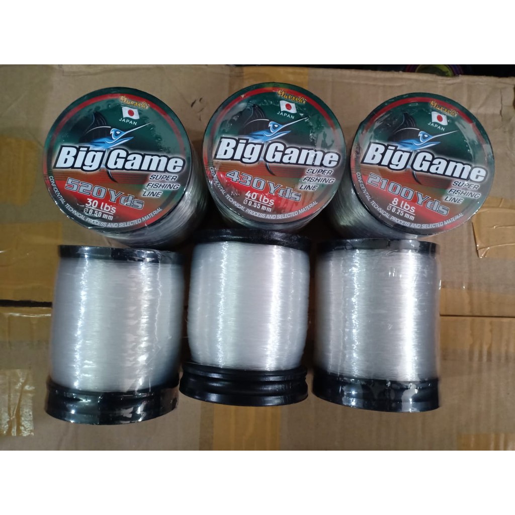 Jual Senar Pancing Nylon Big Game Musashi JAPAN 2100 Yard Super Fishing ...
