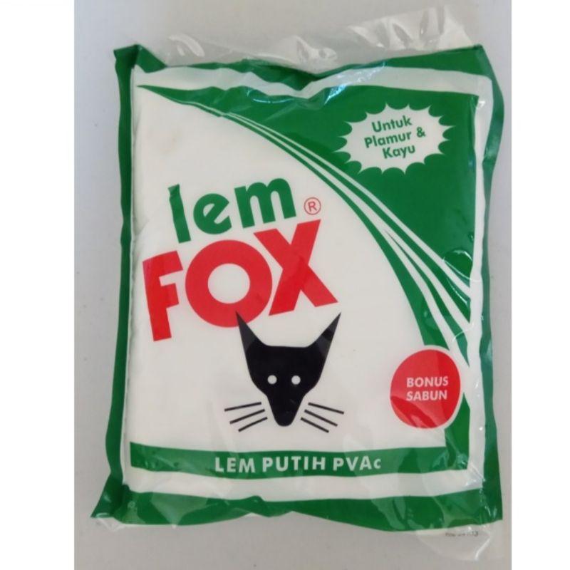 Jual Lem Fox Putih bungkus Hijau 800gram. Lem serbaguna perekat kayu ...