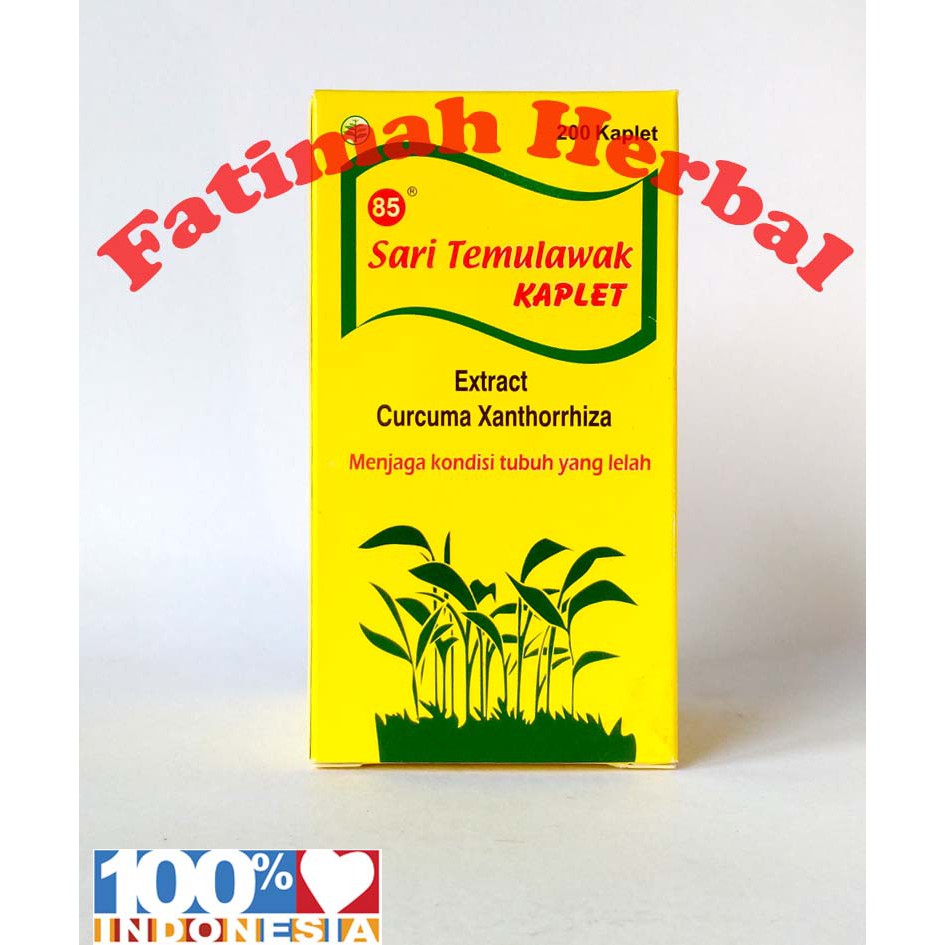 Jual Sari temulawak kaplet botol besar 85 - 200 kapsul | Shopee Indonesia