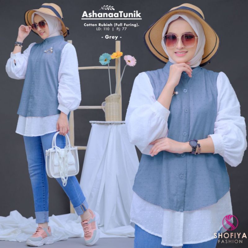Jual ASHANA TUNIK BY SHOFIYA | Shopee Indonesia
