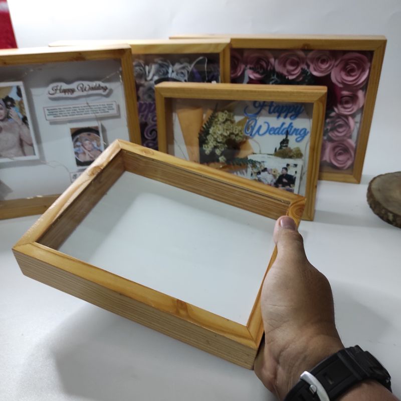 Jual Ready Stok!! Pigora / frame / bingkai kayu 3D 10 x 15 , 15 x 15 ...