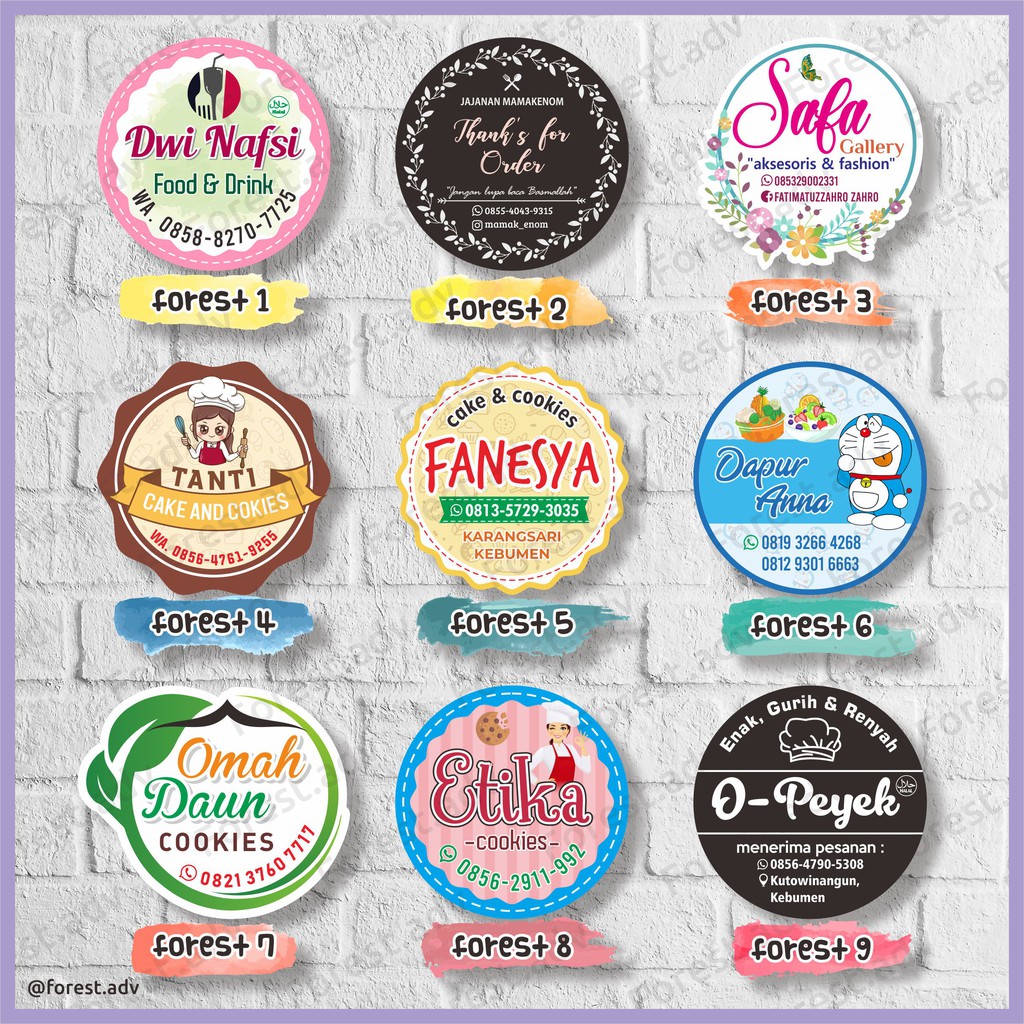 Jual Stiker Label Kemasan, Label Makanan, Label Minuman, Label Produk ...