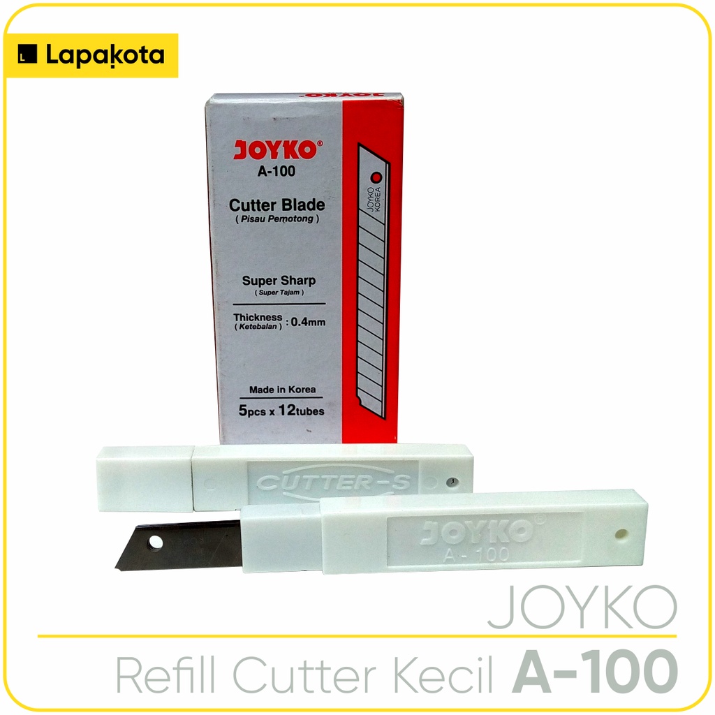 Jual Isi Cutter Kecil JOYKO A-100 Cutter Blade | Shopee Indonesia