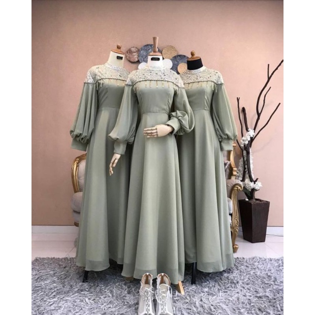 Jual Arin dress - gamis Arin - jahit butik- dress pesta-(free order ...