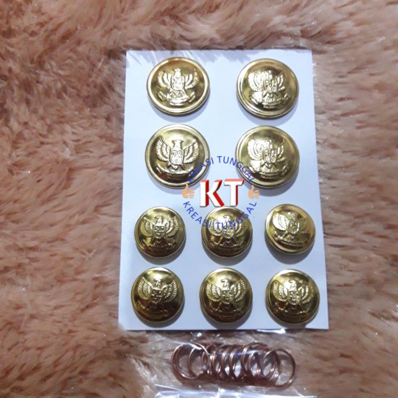Jual kancing pdu garuda/kancing baju lurah/camat/bupati/kancing baju ...