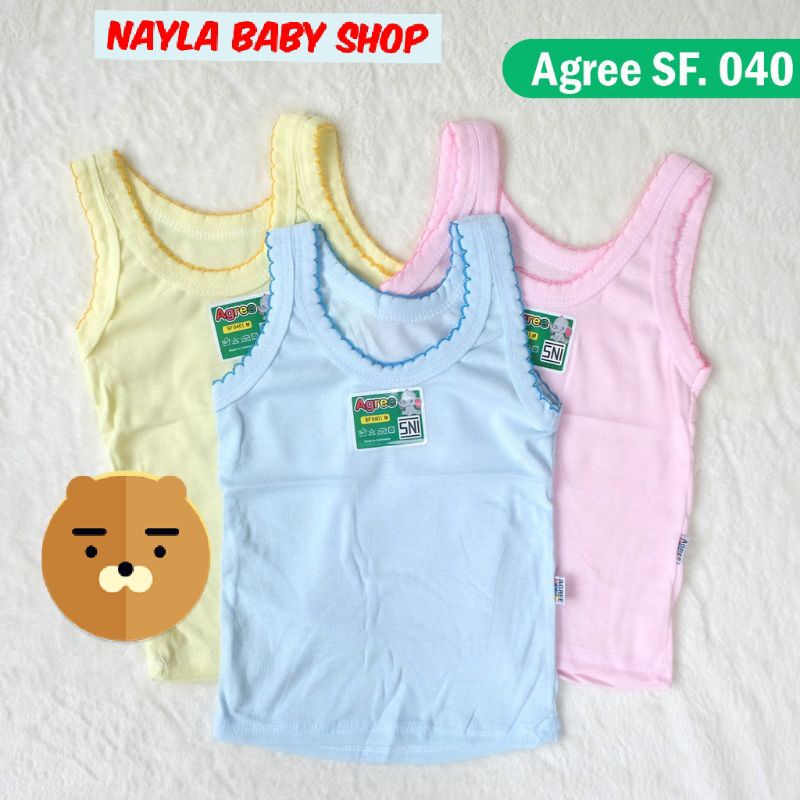 Jual (6pcs)Singlet Agree Warna SF040/Pakaian Kaos Dalam Anak sf040 | Shopee Indonesia