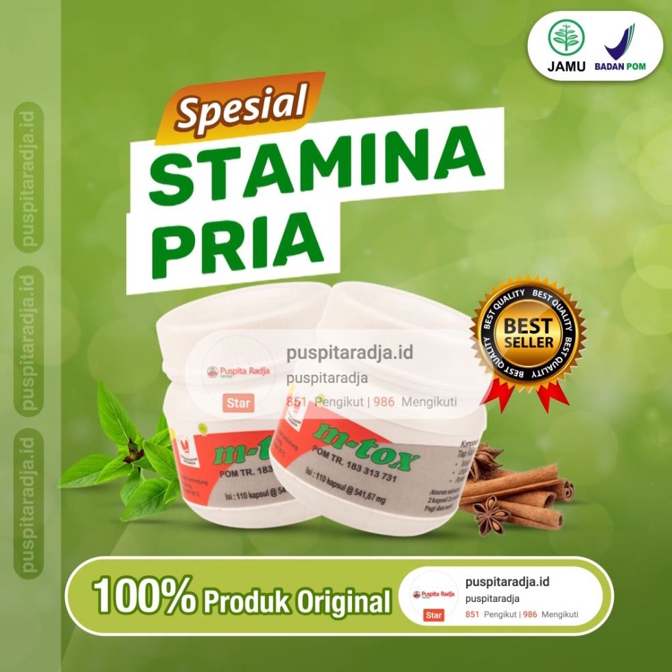 Jual [BISA COD] OBAT KEJANTANAN M-TOX PUSPITA RADJA HERBAL | Shopee ...