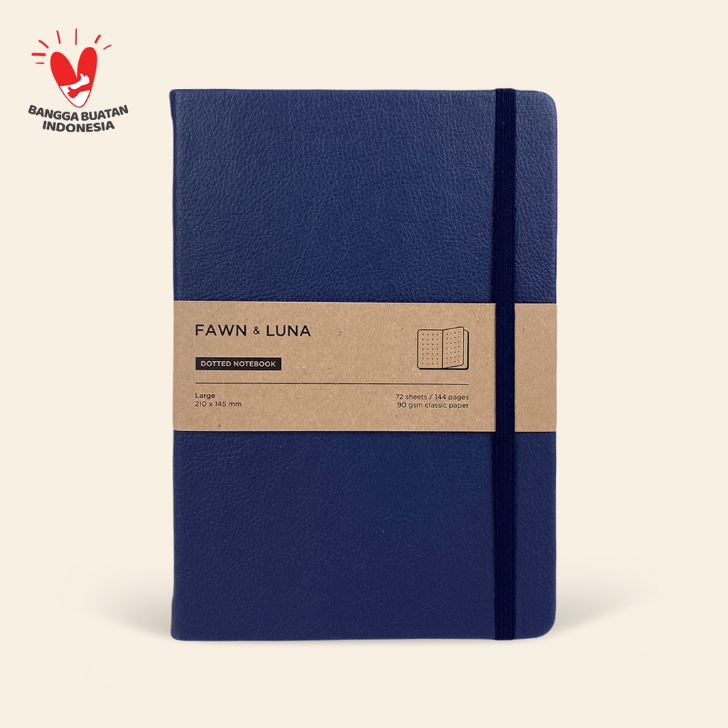 Jual Fawn & Luna - NAVY BLUE - Notebook Large A5 - Buku Jurnal/Agenda/Diary/Catatan | Shopee ...