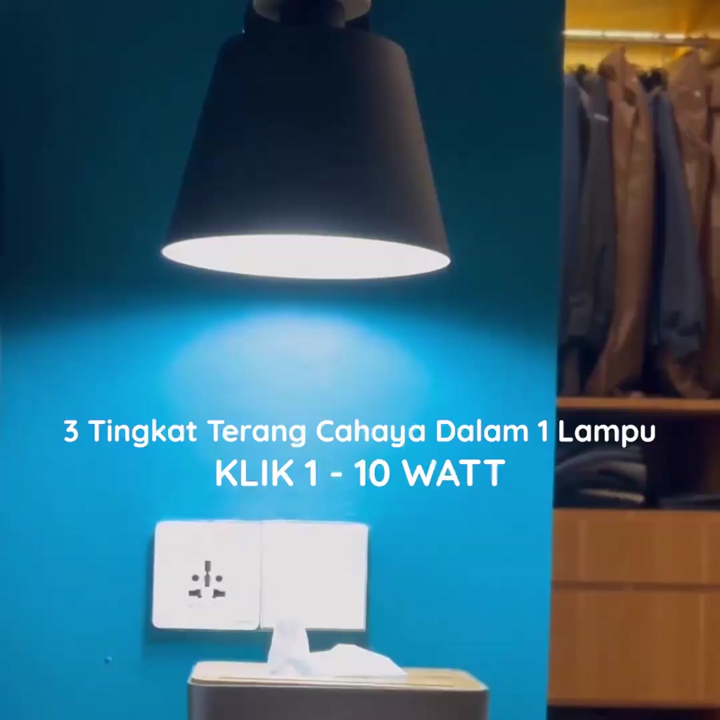 Jual Hannochs Lampu Bohlam LED Click & Dim 10W - 3 Tingkat Cahaya ...