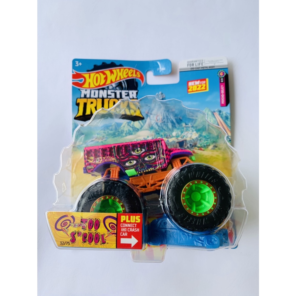 Jual HOTWHEELS HOT WHEELS MONSTER TRUCKS TRUCK TOO S'COOL BUS SEKOLAH ...