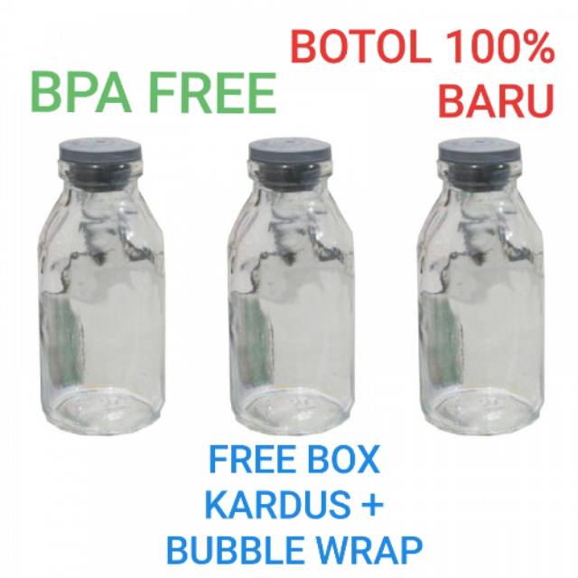 Jual Botol ASI Kaca 100% BARU Botol Kaca ASIP VIAL 100 ml BD07 | Shopee ...
