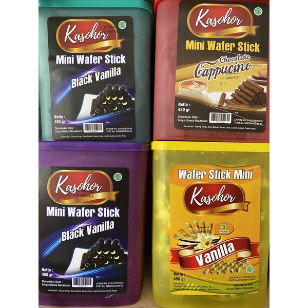 Jual WAFER STICK MINI | KASOHOR 450gr | VALLEN 500gr kemasan toples ...