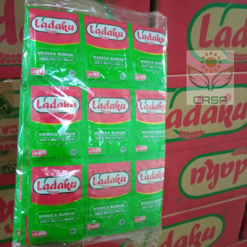 Jual Ladaku Merica Bubuk Sachet (3 Gram) - Ladaku 1 Pak / 6 Renceng ...