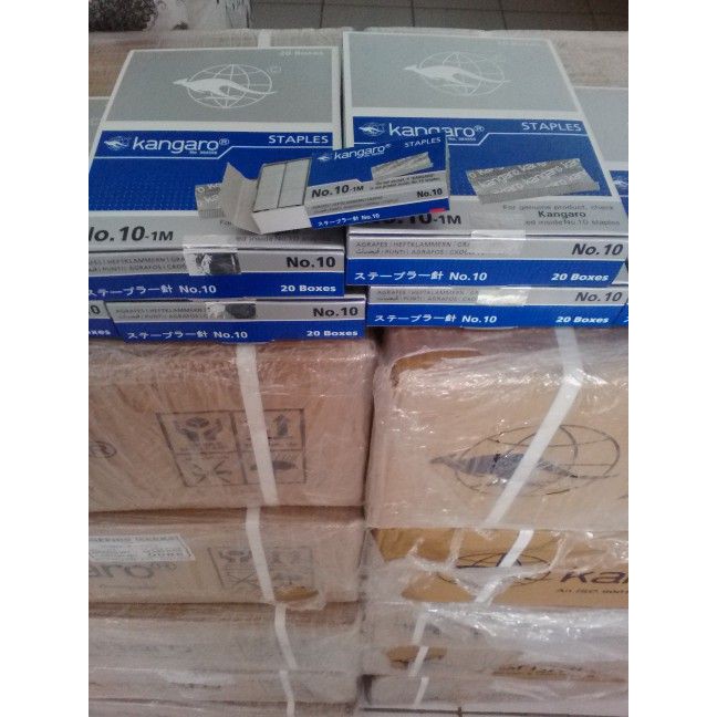 Jual [ 1 karton ] ISI STAPLES NO.10 - 1 M KANGARO | Shopee Indonesia