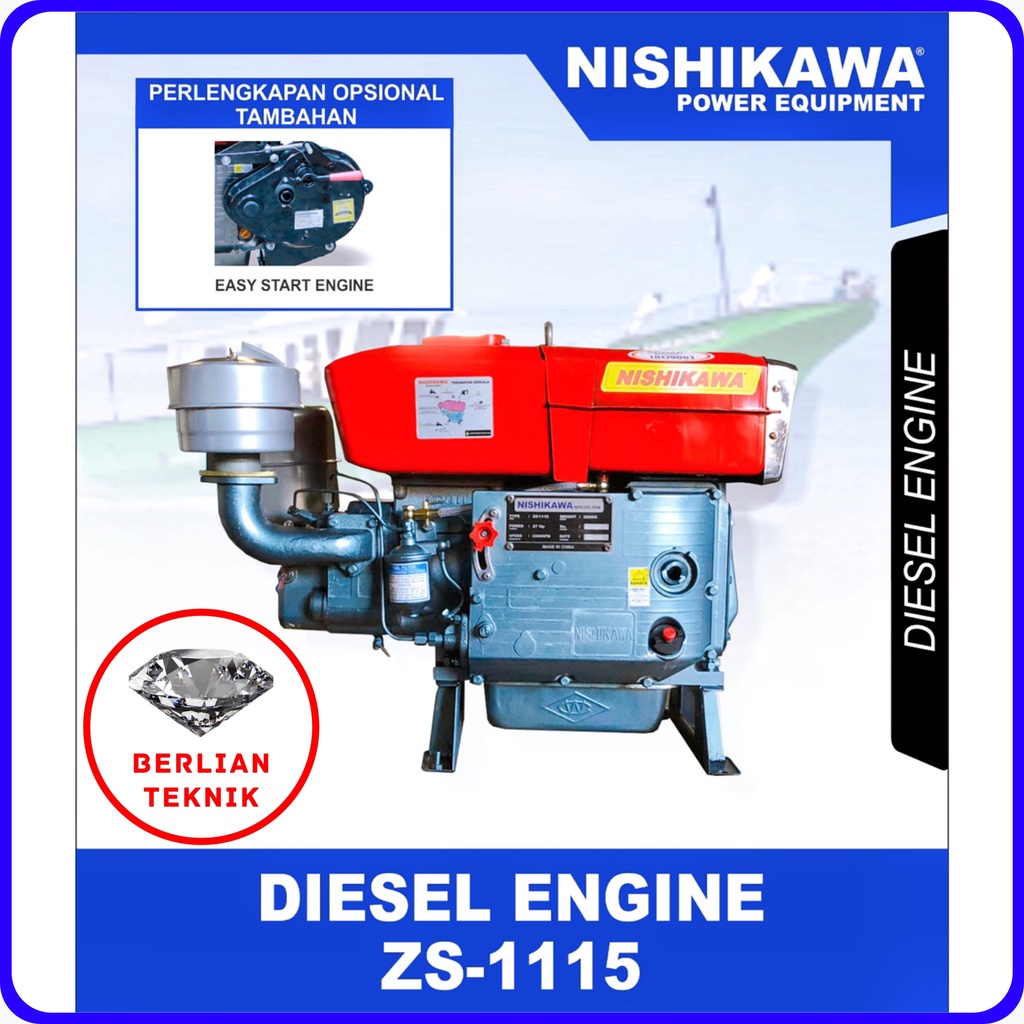 Jual Mesin Penggerak Solar Engine Diesel Nishikawa ZS 1115 / 27 HP Hopper | Shopee Indonesia