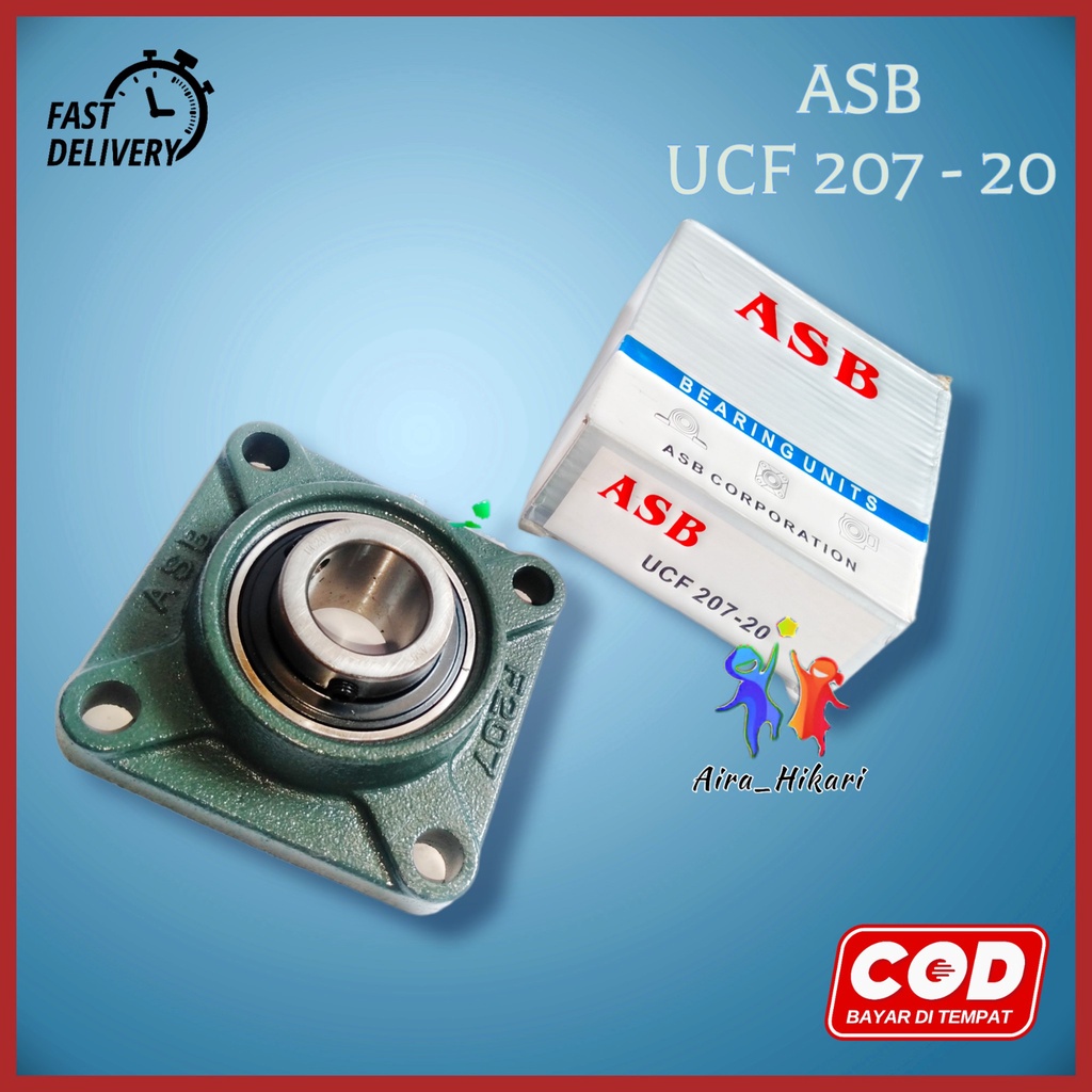Jual UCF 207-20 ASB. bearing pillow block untuk as 1 1/4 inch ( 31,75 mm ) | Shopee Indonesia