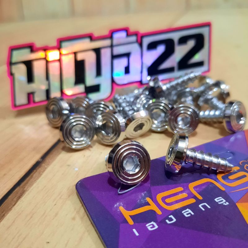 Jual baut BODY bodi YAMAHA stainless model spiral SLASH original heng thailand HARGA SATUAN ...