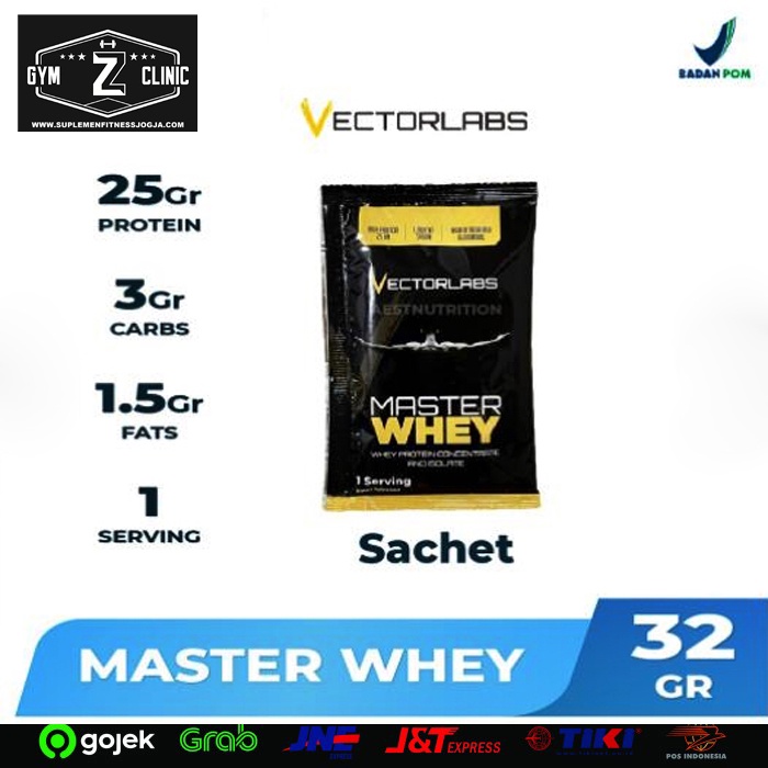 Jual Vector Labs Master Whey Protein 1 Sachet Vectorlabs Eceran Trial ...